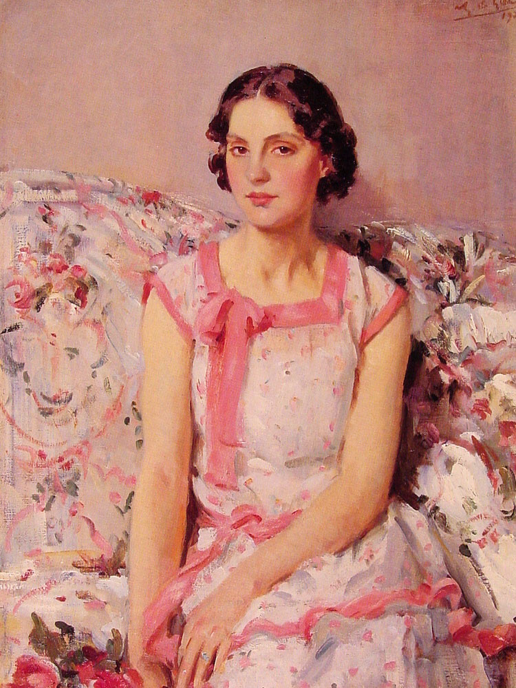 Wilfred Gabriel De Glen Portrait Of Clare Collins: Descripción de la ...