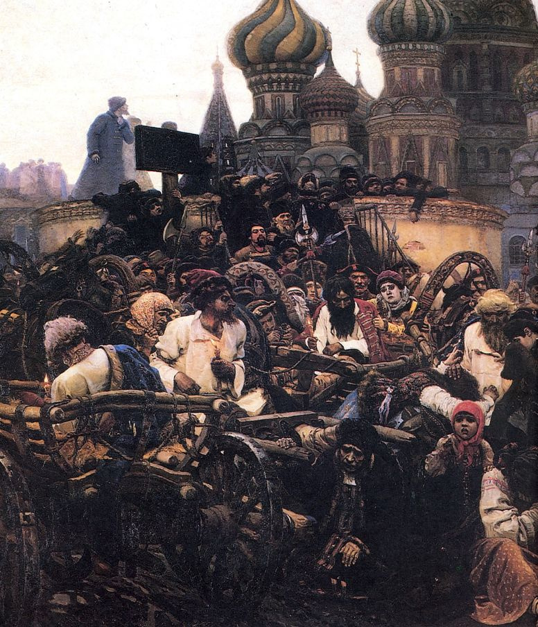 Vasily Ivanovich Surikov The morning of the Streltsy execution ...