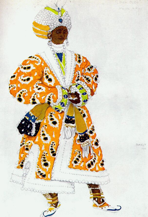 Lev Samoilovich Bakst (Leon Bakst) Young Raja. Costume design for the ...
