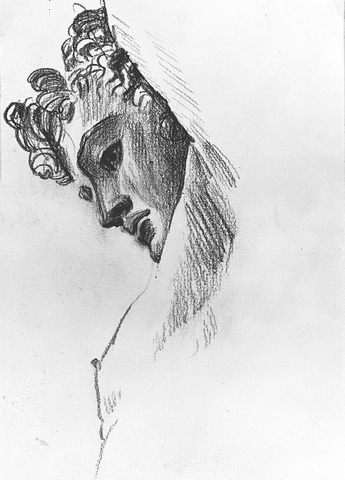 John Singer Sargent Bosquejo de la cabeza de la estatua de Perseo, 1910 ...