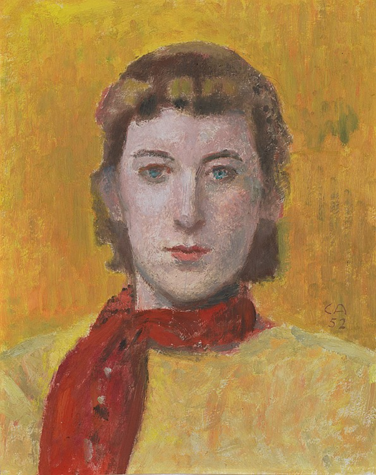 Portrait of a woman, 1952, 38×46 cm by Cuno Amiet: History, Analysis ...