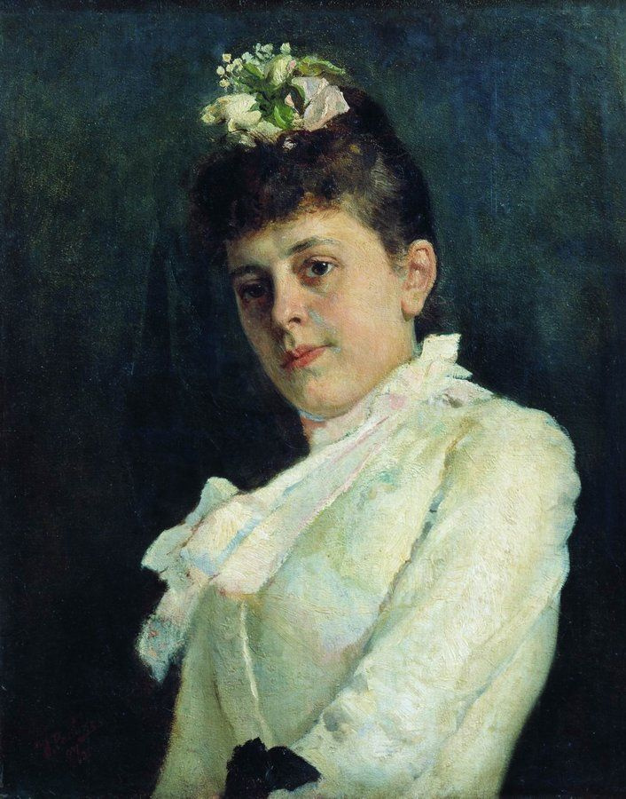 Ilya Efimovich Repin Female portrait, 1887, 46×58 cm : Descriptif de l ...