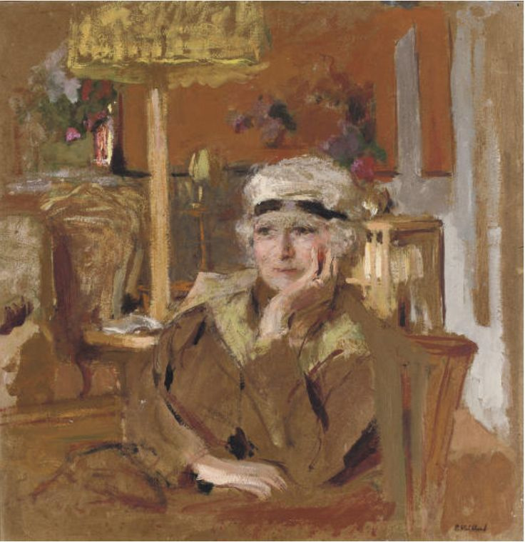 Jean Edouard Vuillard Lucy Hessel avec ruban noir, 41×42 cm ...