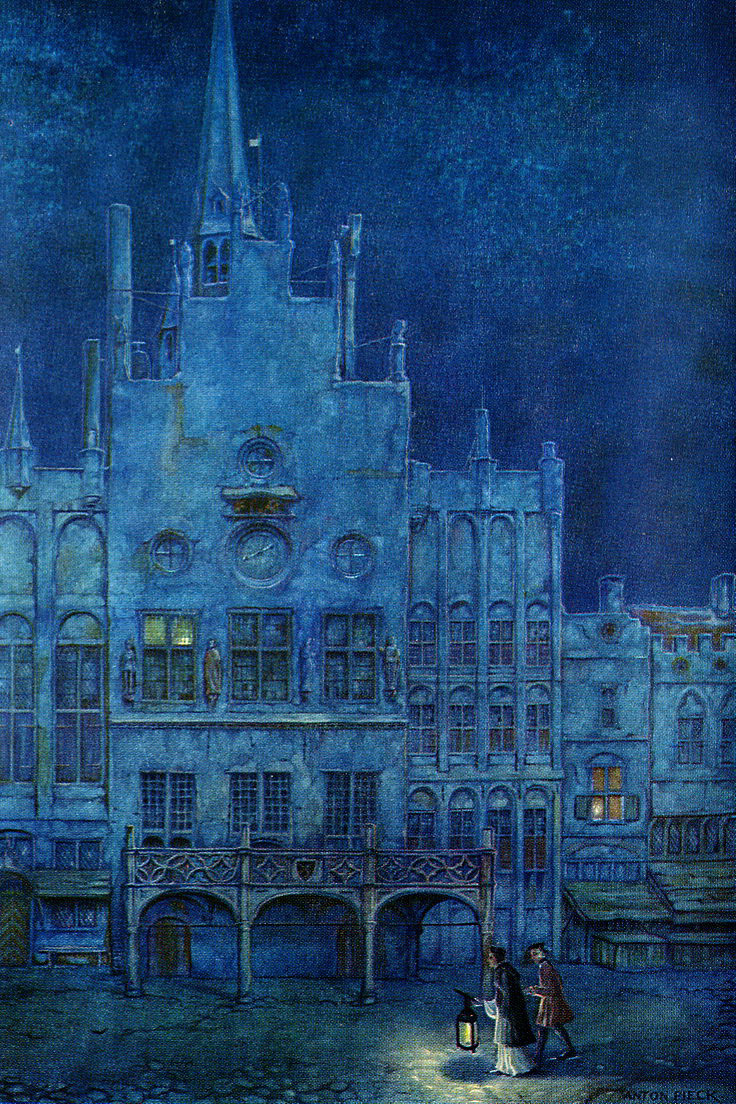 Anton pic Night city, 1960, 24×37 cm : Descriptif de l'œuvre | Artchive