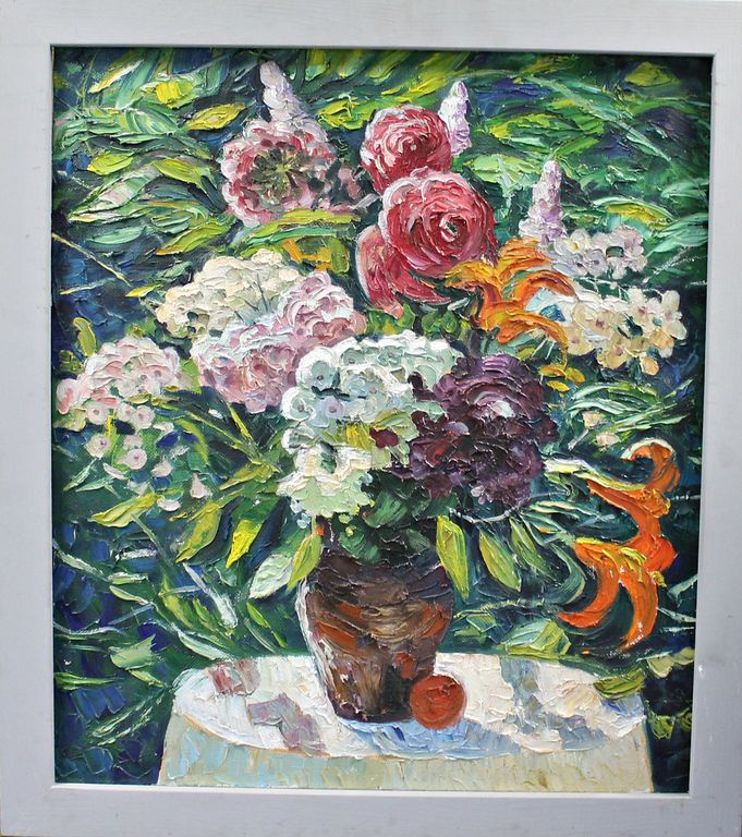 Flowers, 2016, 81×90 cm by Pavel Butsky: History, Analysis & Facts ...