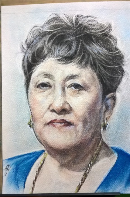 Anatoly Alexandrovich Rybakov Porträt einer Frau, 2019, 30×40 cm ...