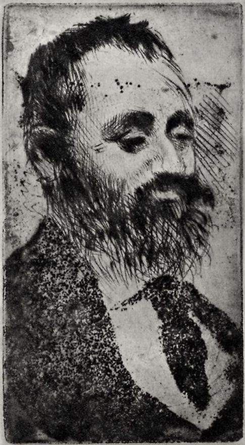 Edgar Degas Portrait Of Alphonse Hirsch, 1875, 6×11 cm : Descriptif de ...