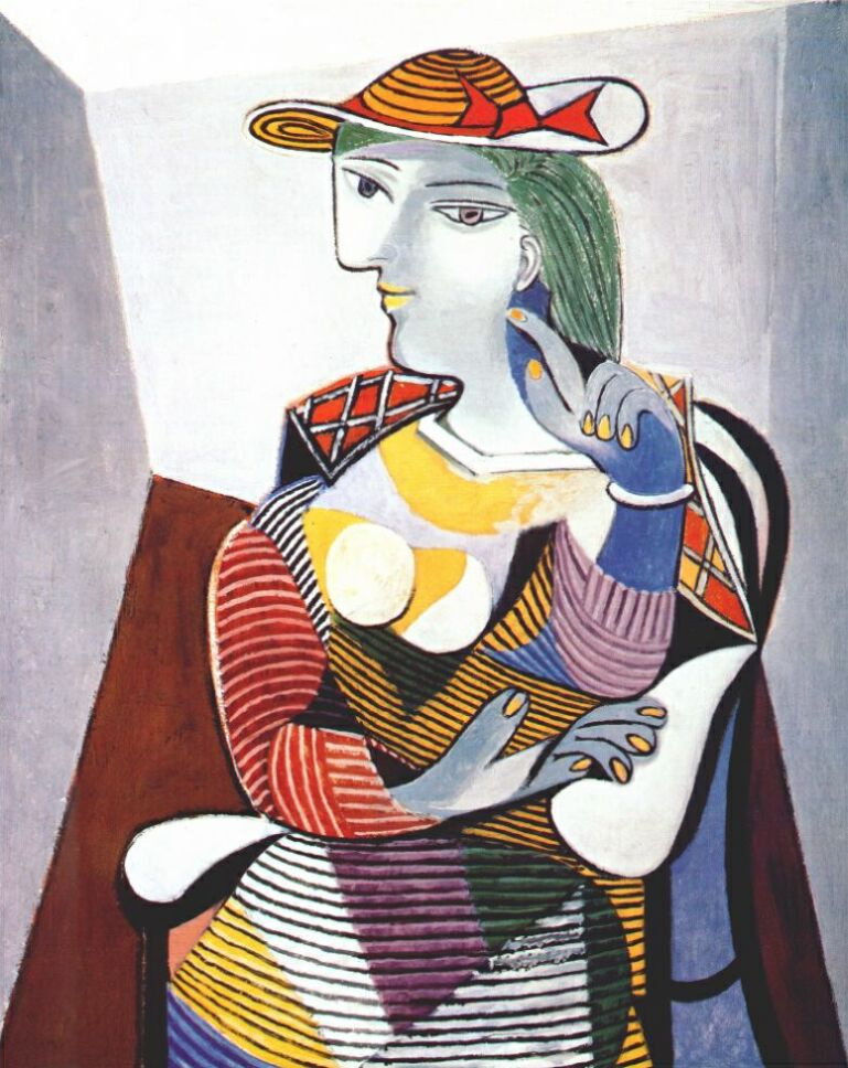 Pablo Picasso Seated woman (Portrait of Marie-Therese), 1937, 81×100 厘米 ...