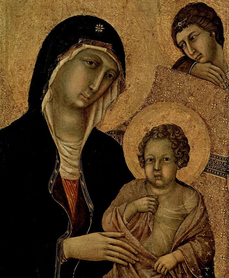 Duccio di Buoninsegna Maesta, altar of Siena Cathedral, front, Central ...