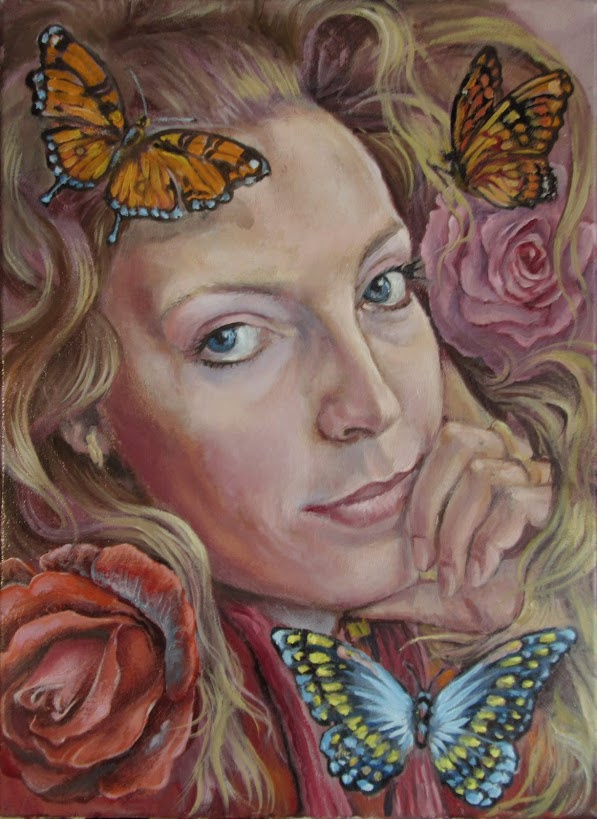 Sergey Petrovich Makeev Portrait de femme, 2017, 30×40 cm : Descriptif de l'œuvre | Artchive