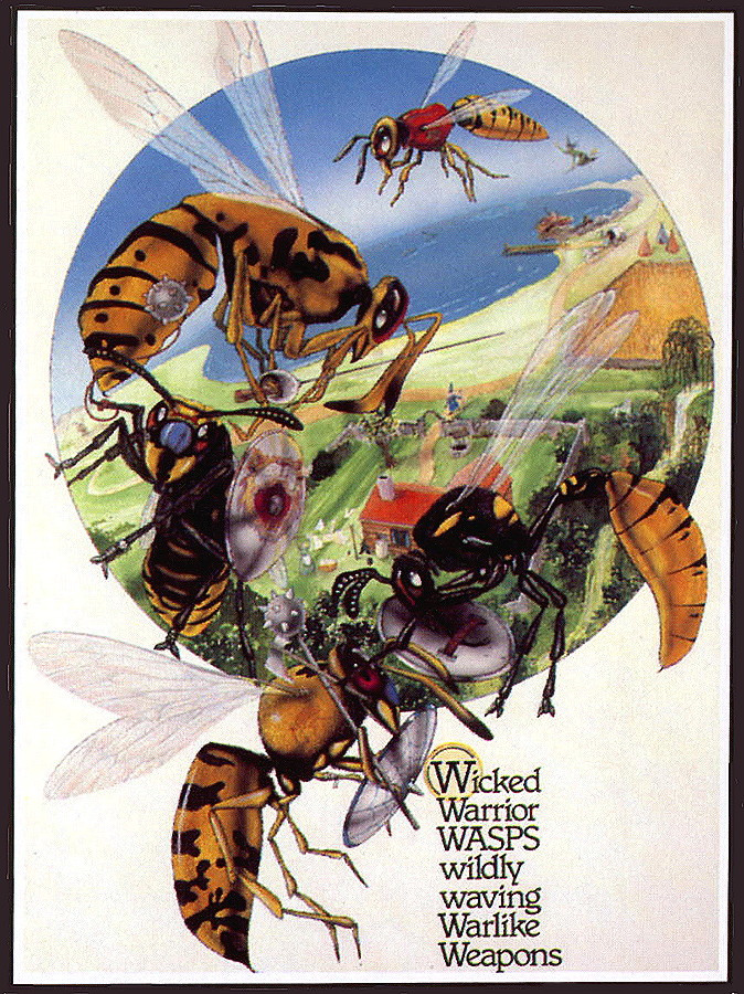 Graham Base Wicked warrior wasps: Descripción de la obra | Arthive