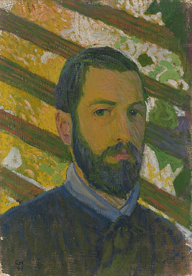 Self-portrait, 1895, 33×45 cm by Cuno Amiet: History, Analysis & Facts ...