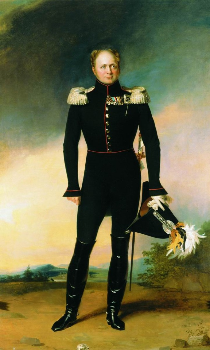 George Dow Portrait of Emperor Alexander I, 1826, 60×87 cm : Descriptif ...
