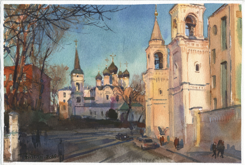 Zabelina Street, 2018, 29×19 cm by Anton Batov: History, Analysis ...