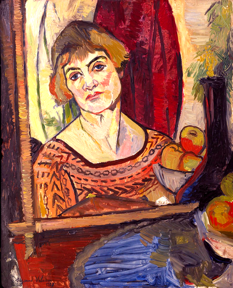 Suzanne Valadon Selbstporträt, 1927, 29×35 cm: Werkbeschreibung | Artchiv