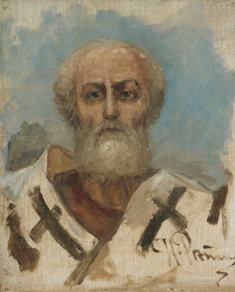 Ilya Efimovich Repin Saint Nicolas. Croquis, 1888, 24×30 cm ...