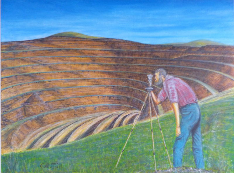 Sergey Alexandrovich Razgulyaev Topógrafo, 2017, 80×60 cm: Descripción ...