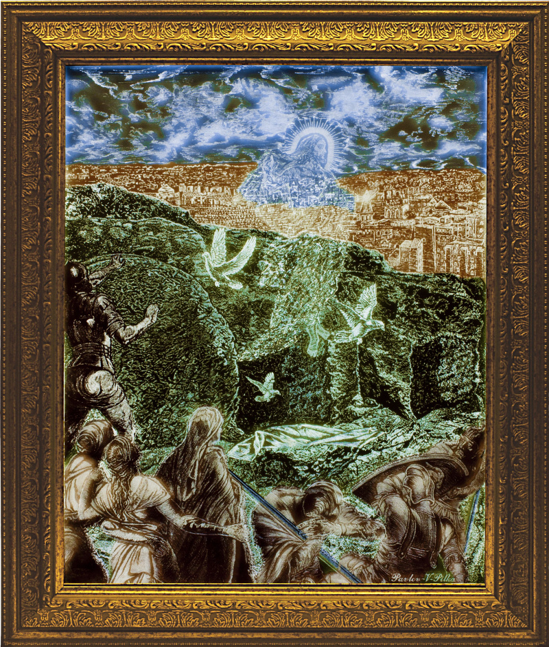 Saw Basil "Résurrection", 2015, 67×80 cm : Descriptif de l'œuvre | Artchive