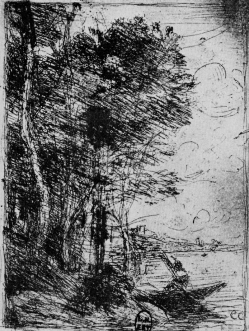 Camille Corot Memory of fampo, 1854, 7×9 cm: Descripción de la obra ...