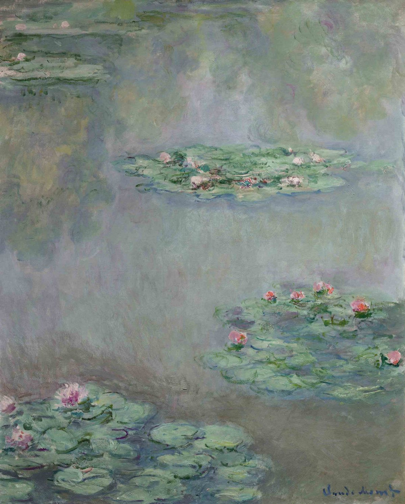 Claude Monet Lirios de agua, 1908, 81×100 cm: Descripción de la obra ...