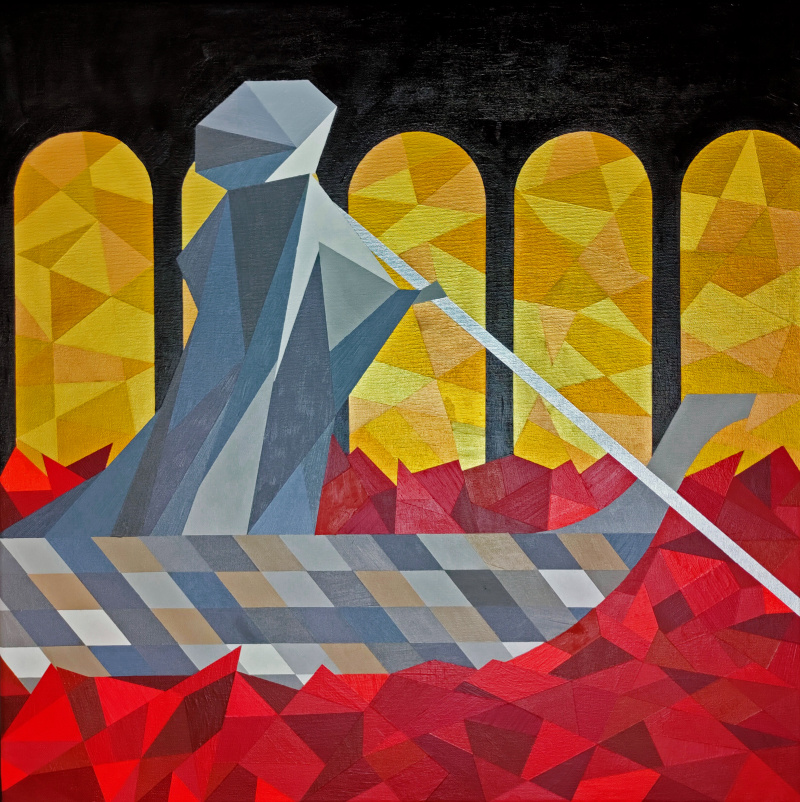 Charon, 2022, 60×60×4 cm by Anton Faalk: History, Analysis & Facts | Arthive