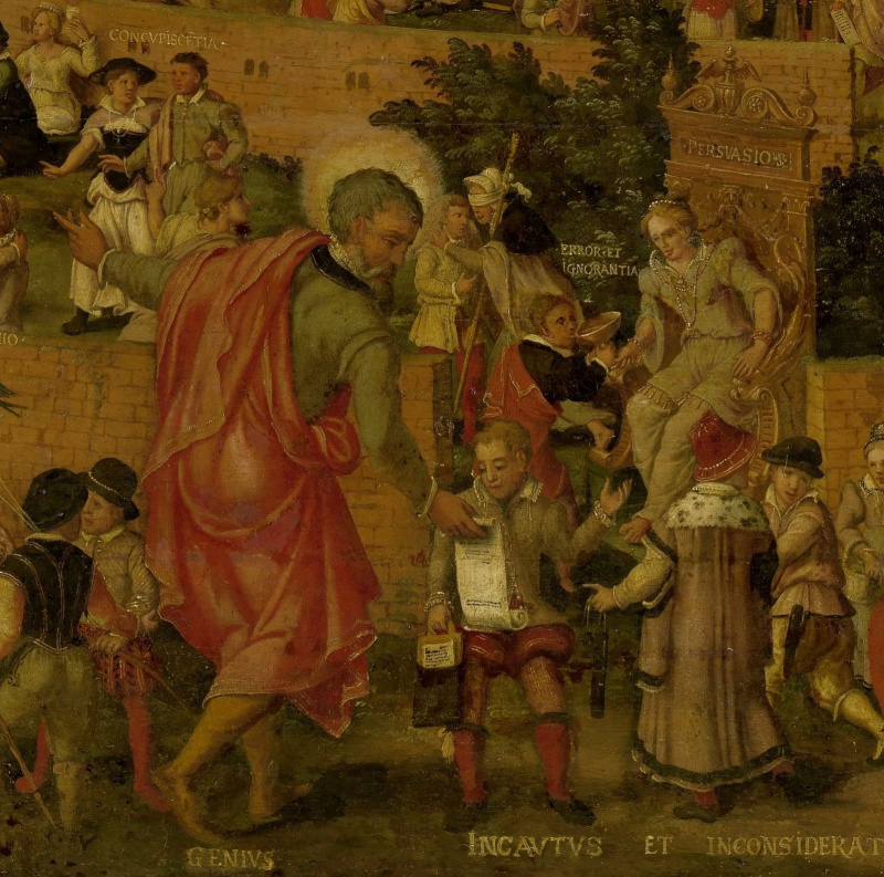 Unknown artist Tabula Cebetis (una imagen alegórica de la vida humana ...