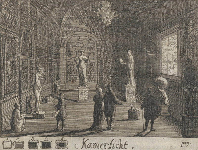 Samuel van Hogstraaten Einführung in die Malschule. Licht im Raum, 1678 ...