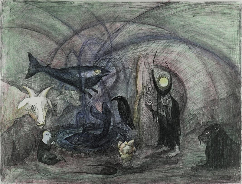 Crow soup, 1997, 82×68 cm by Leonora Carrington: History, Analysis ...