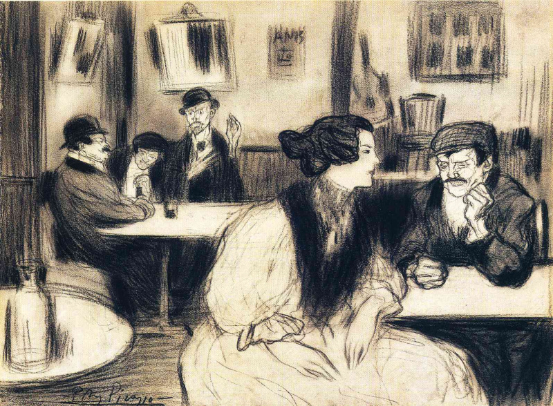 Pablo Picasso In a cafe, 1901: Descripción de la obra | Arthive