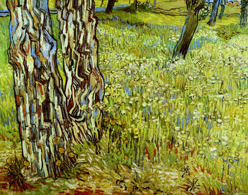 Buy a digital copy: Vincent van Gogh - Pine Trees and Dandelions in the ...