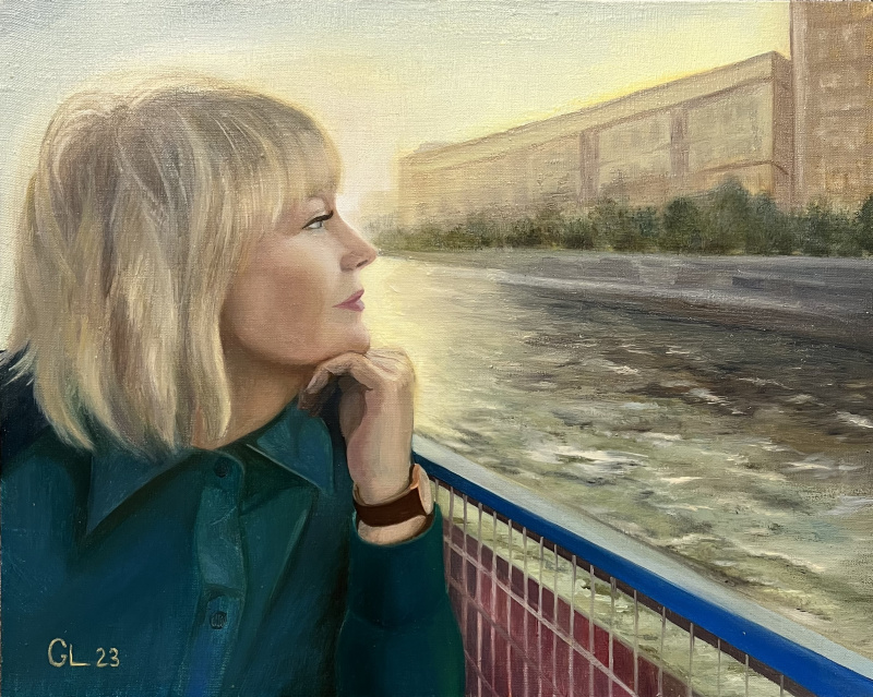 Julie's portrait, 12 2023, 50×40 cm by Galina Levchenko: History ...