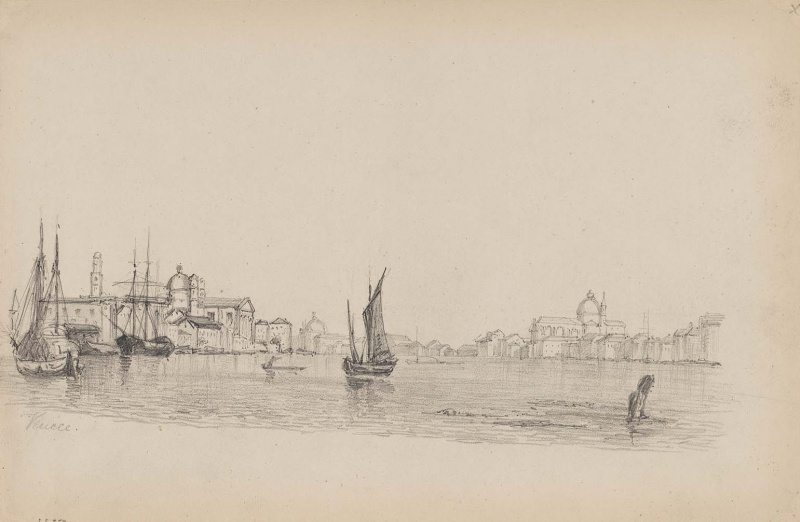 Buy a digital copy: John Singer Sargent - Canal et bateaux. Croquis ...