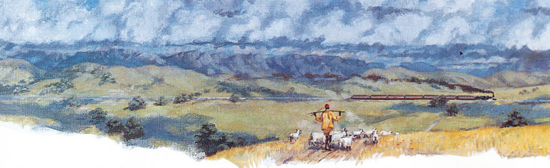 Charles Pyle Blauer himmel: Werkbeschreibung | Artchiv