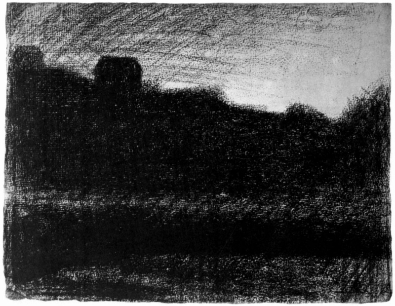 Georges Seurat House on the hill, 1882, 31×24 cm : Descriptif de l ...