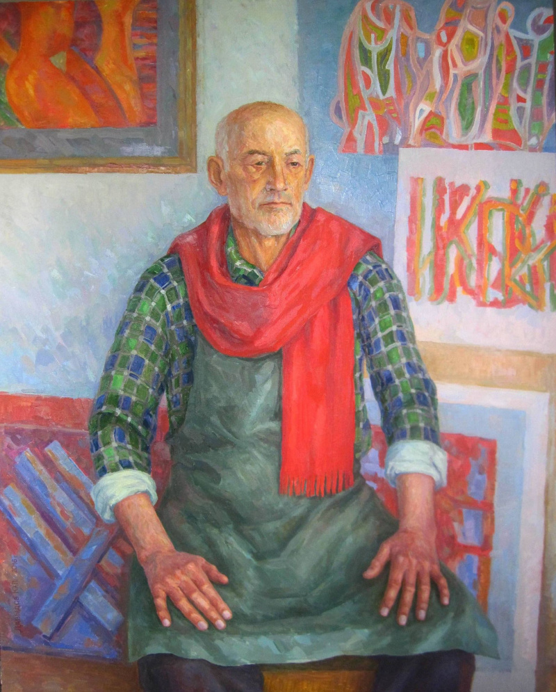Portrait of the artist Ruslan V. Tymoshenko, 2016, 80×100 cm by Yuri ...