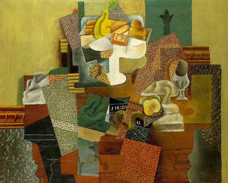 Pablo Picasso Bodegón con fruta en la mesa., 1914, 80×64 cm ...