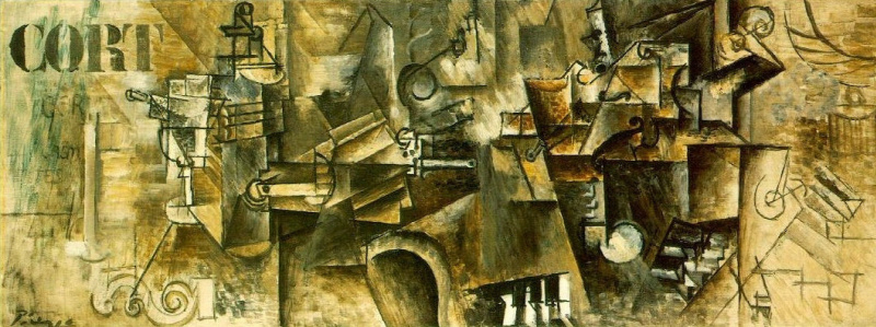 Pablo Picasso Bodegón en el piano ("CORT"), 1911: Descripción de la ...