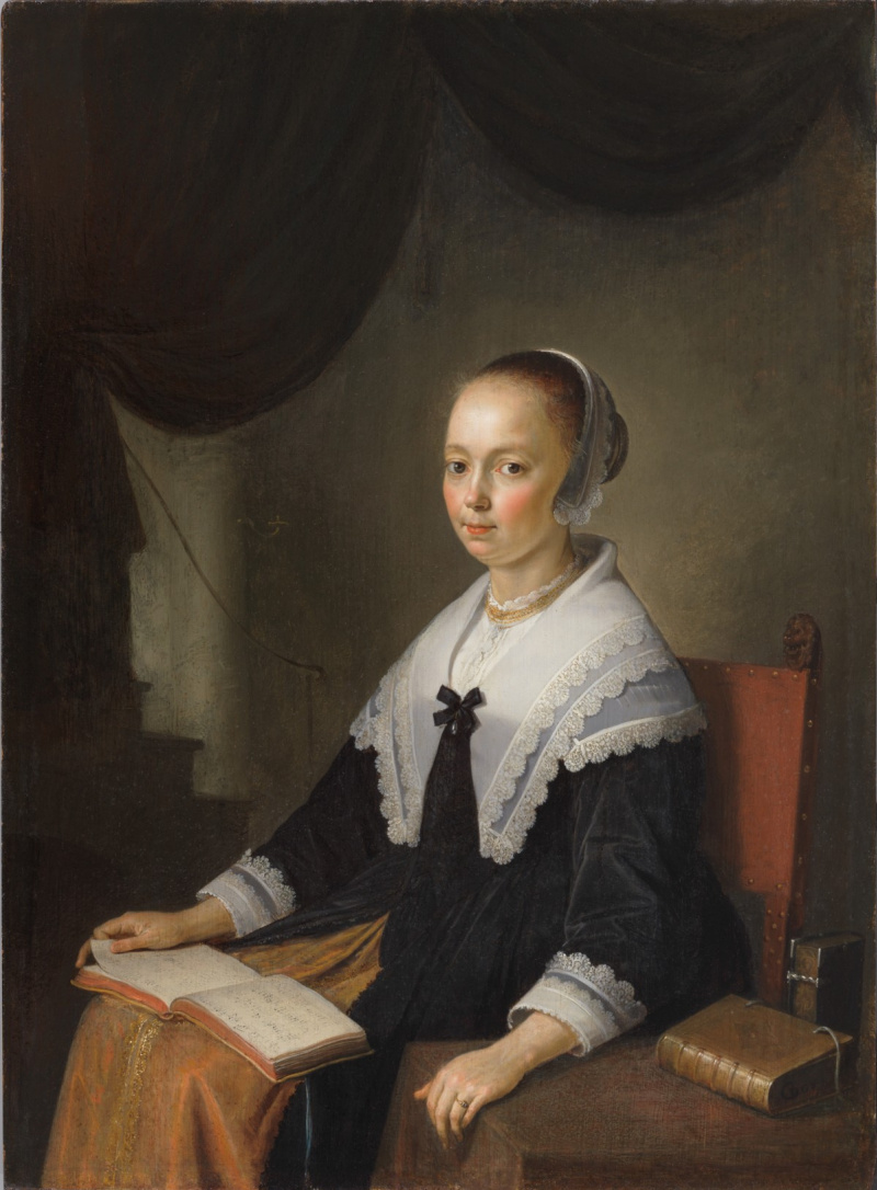 Buy a digital copy: Gerrit (Gerard) Dow - Retrato de una dama sentada ...