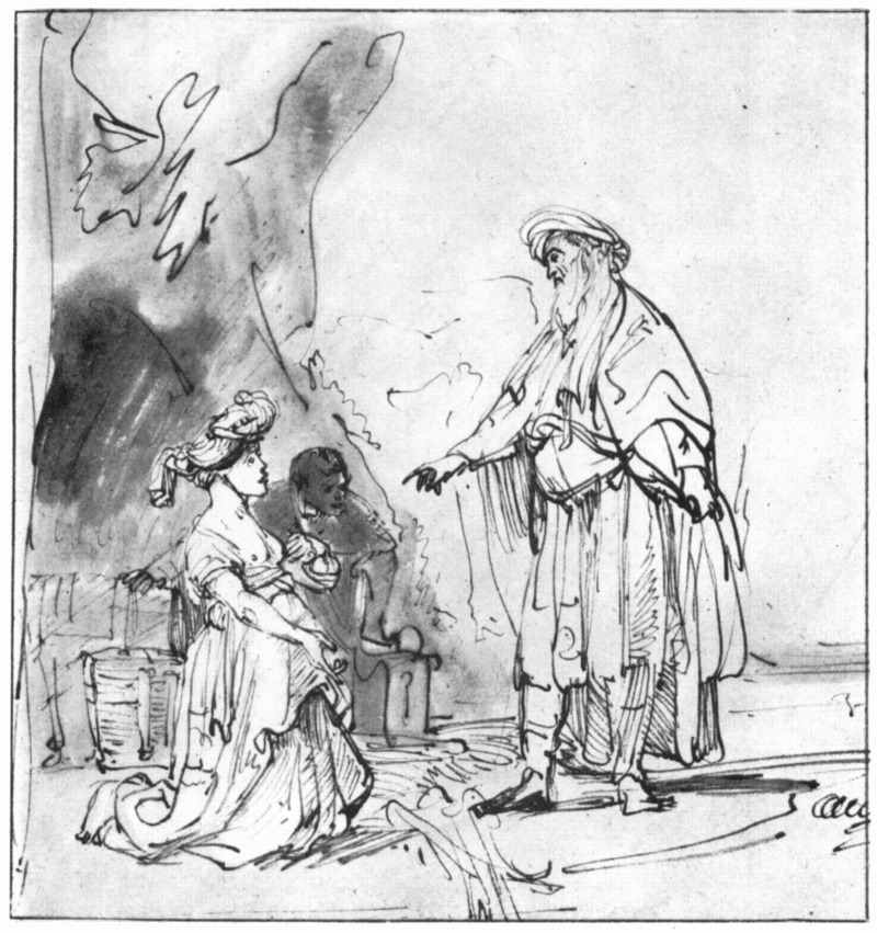 Buy a digital copy: Rembrandt Harmenszoon van Rijn - Boaz meets Ruth ...