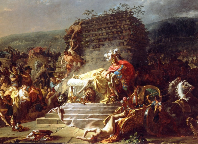 The funeral games: the funeral of Patroclus. Fragment III, 1779, 218×94 ...