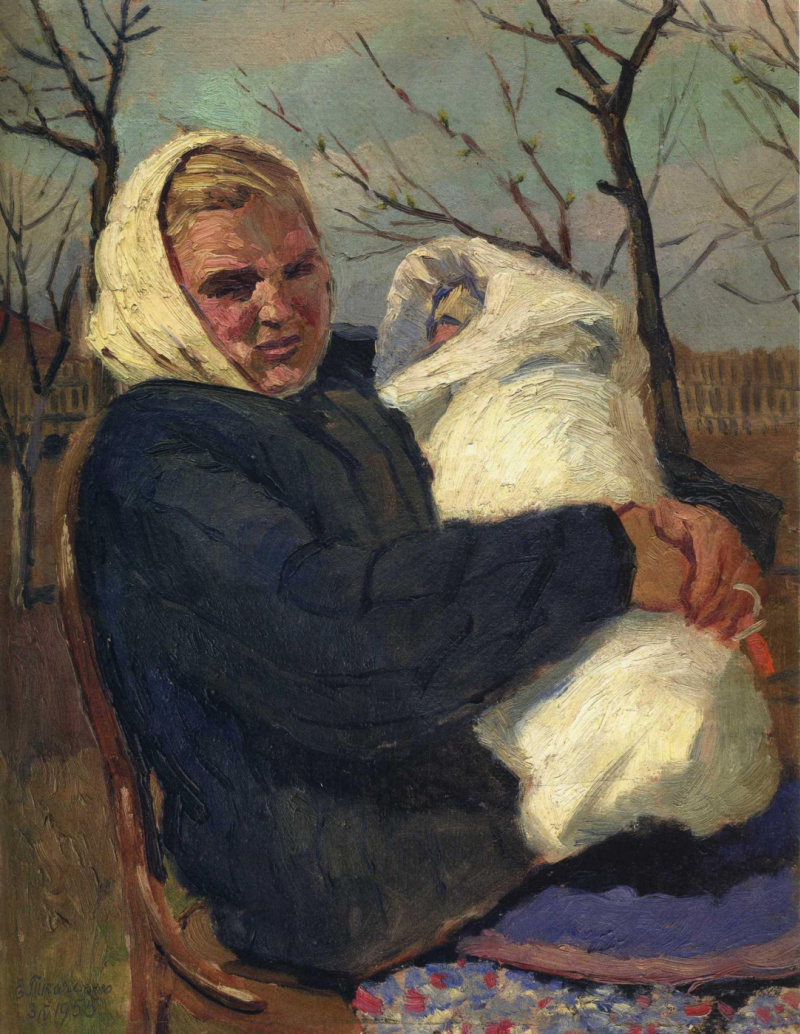 Eugene Nikolaevich Tkachenko Primer sol, 1955, 37×47 cm: Descripción de la obra | Arthive