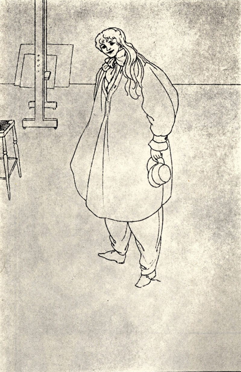 Buy digital version: Portrait of Miss Letty Lind by Aubrey Beardsley ...