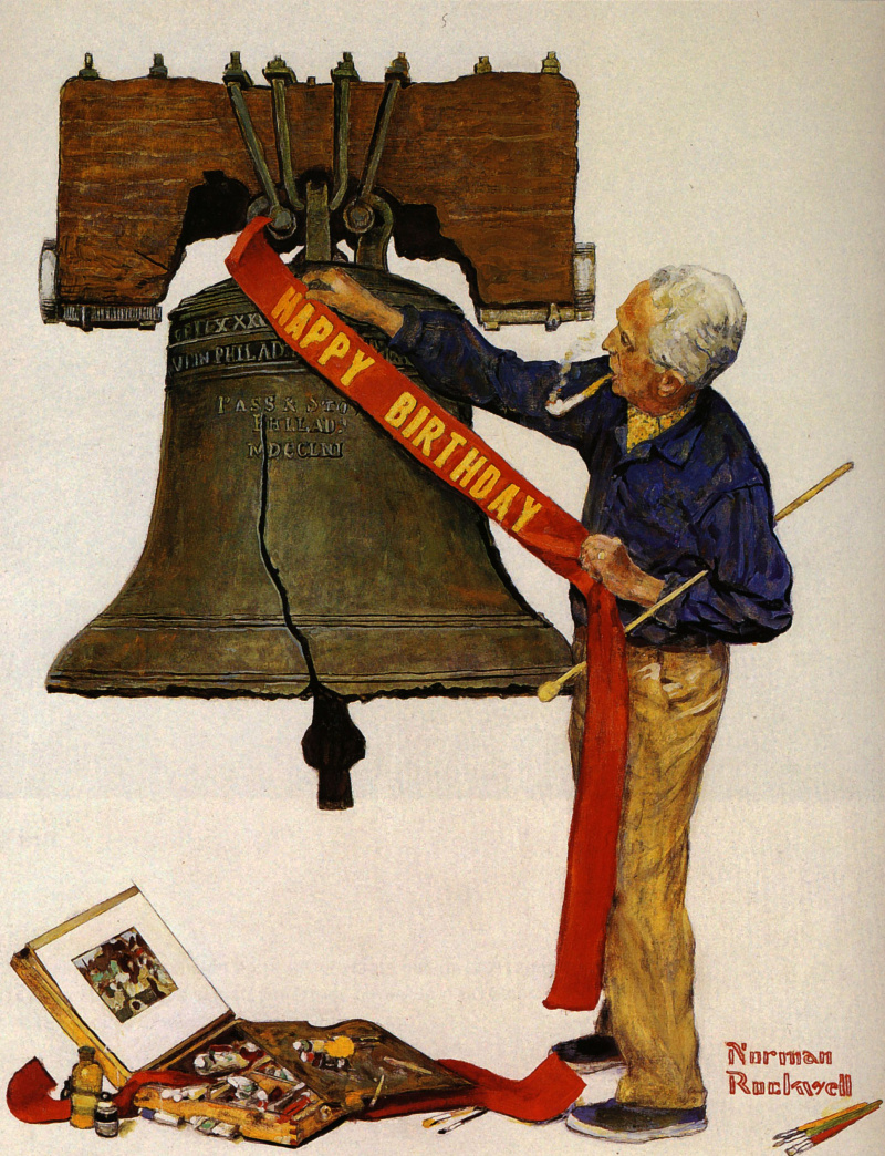 The Liberty Bell, 1976, 114×84 cm by Norman Rockwell: History, Analysis ...