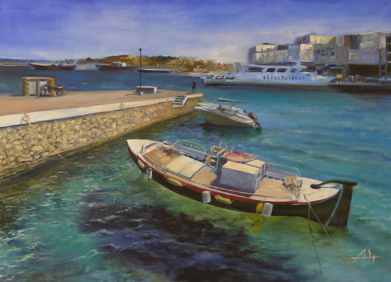 Alexey Chernov Wharf, 3 2019, 70×50 cm: Descripción de la obra | Arthive