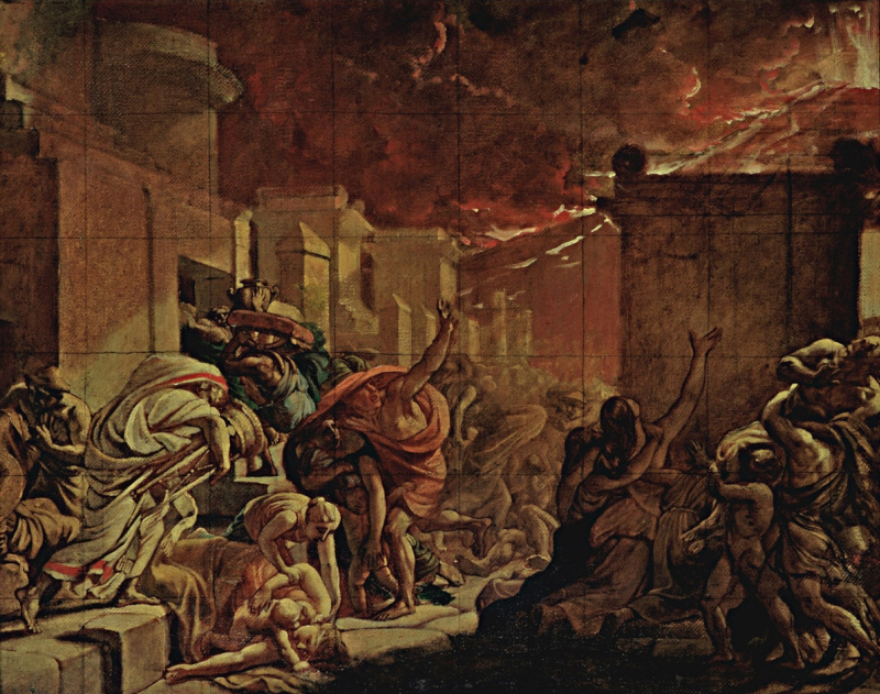 Karl Pavlovich Bryullov The last days of Pompeii. Sketch, 1830, 76×58 ...