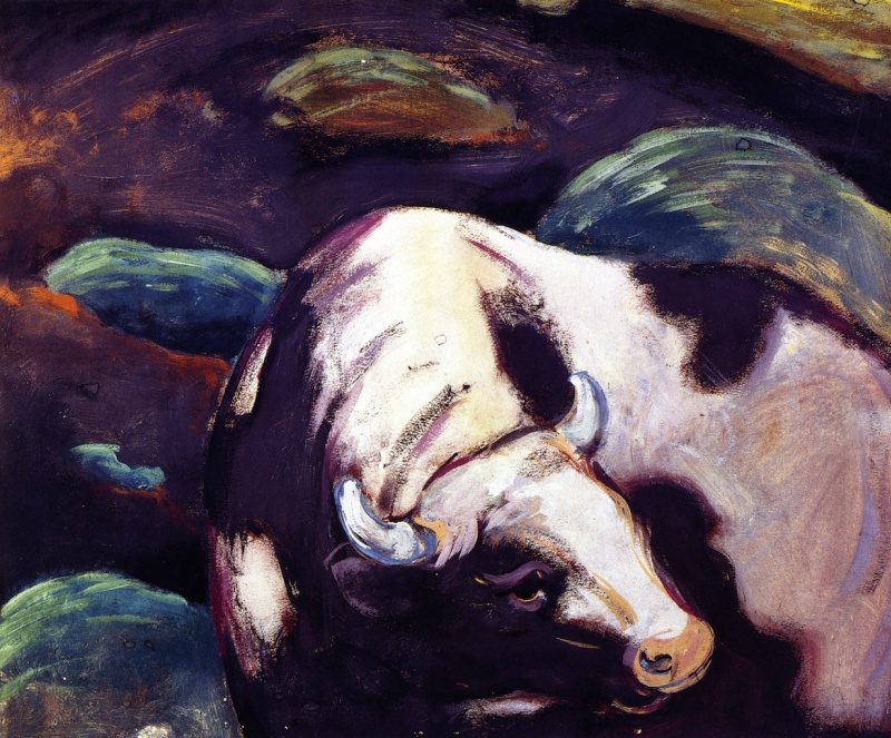 Franz Marc Bull, 1911, 56×48 cm: Werkbeschreibung | Artchiv