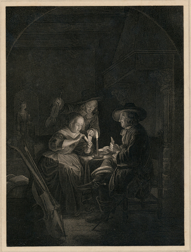 Buy a digital copy: Gerrit (Gerard) Dow - The card players by ...