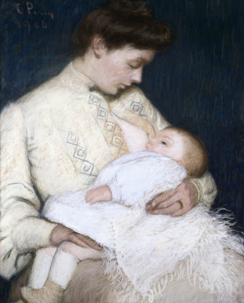 Lila Cabot Perry Nourrir bébé, 1906 : Descriptif de l'œuvre | Artchive