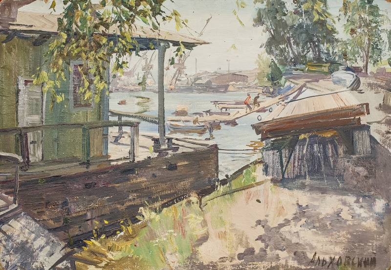 Alexander Davidovich Alkhovsky Rive, 1977, 69×49 cm : Descriptif de l ...