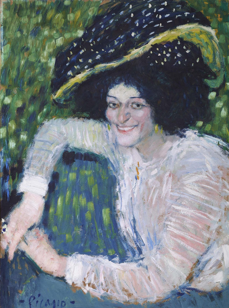 Smiling woman, 1901, 61×84 cm by Pablo Picasso: History, Analysis ...